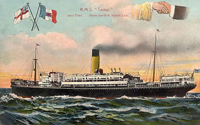 Migrant Ships: RMS Tainui: Mitchell Families Online