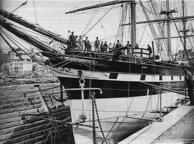 Migrant Ships: SS Mataura (seen here in dry dock in Auckland in the ...