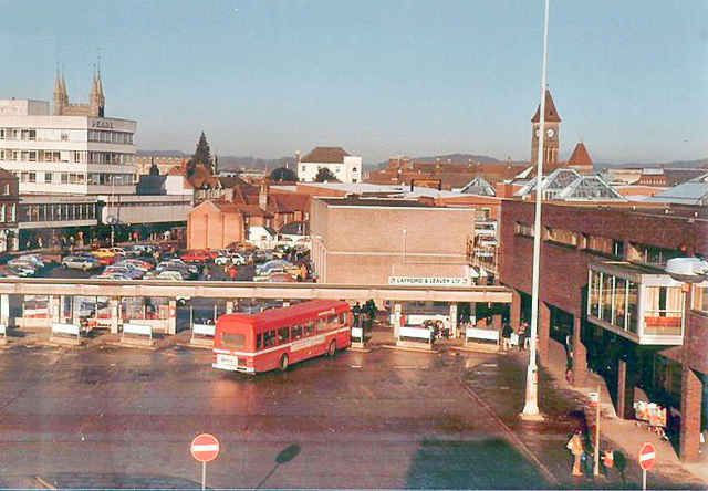 Postcards: Newbury, Berkshire, England: Newbury Bus Station, Market ...