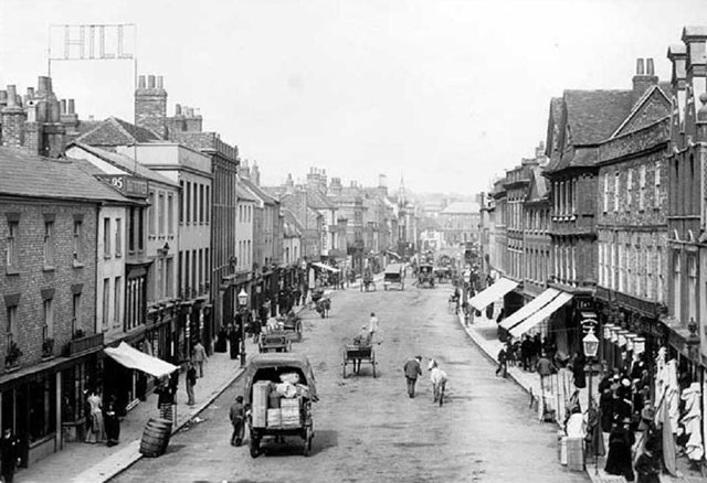 Postcards: Newbury, Berkshire, England: Northbrook Street, 1890 ...