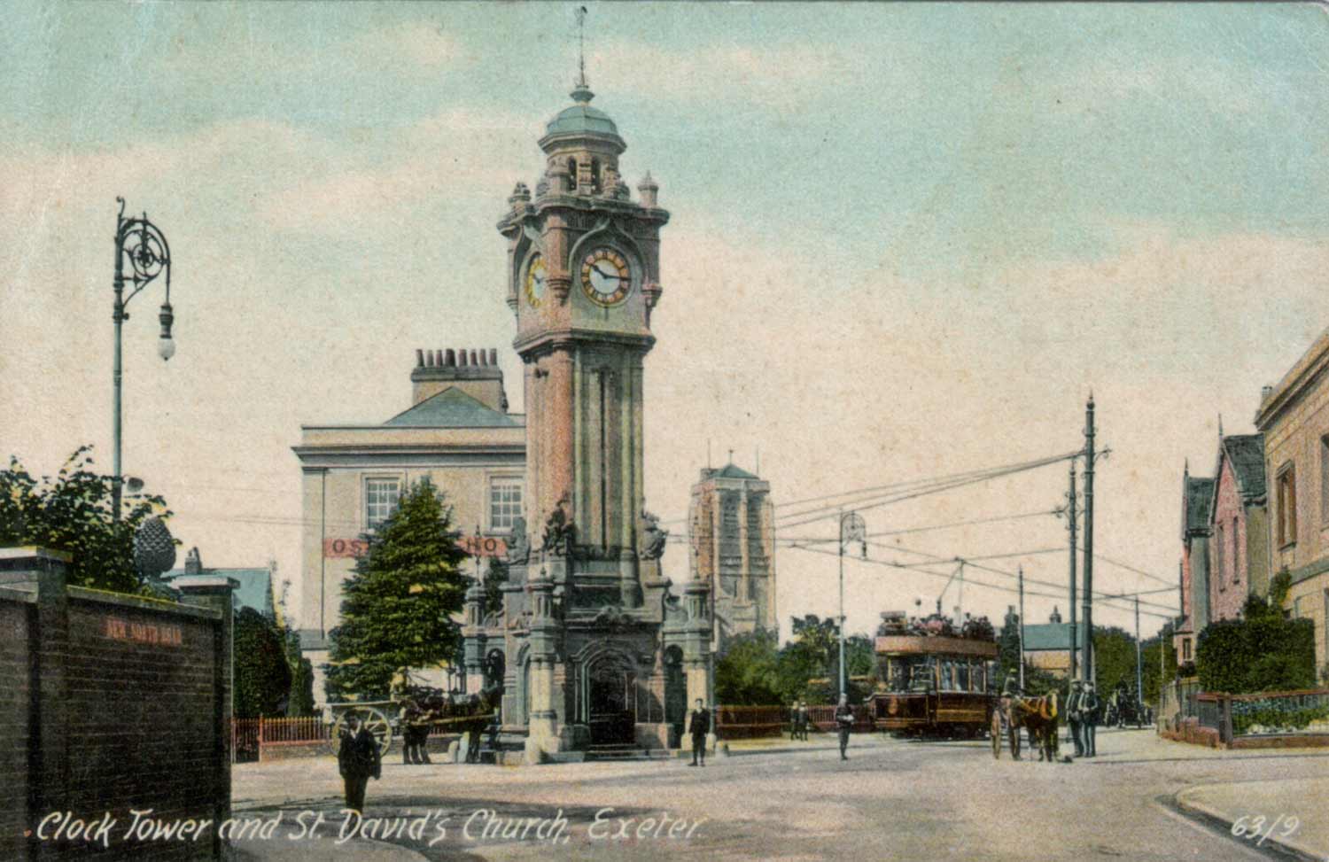 Postcards: Exeter, Devonshire: The Clock Tower, Queen Street/New North ...